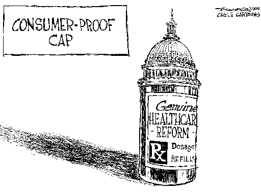 "Consumer-Proof Cap" by Bill Schorr - KFF Health News