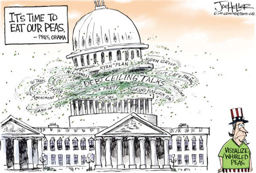 "Whirled Peas" by Joe Heller, Green Bay Press-Gazette - KFF Health News