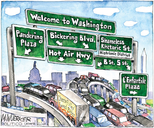 "Gridlock" by Matt Wuerker, Politico - KFF Health News