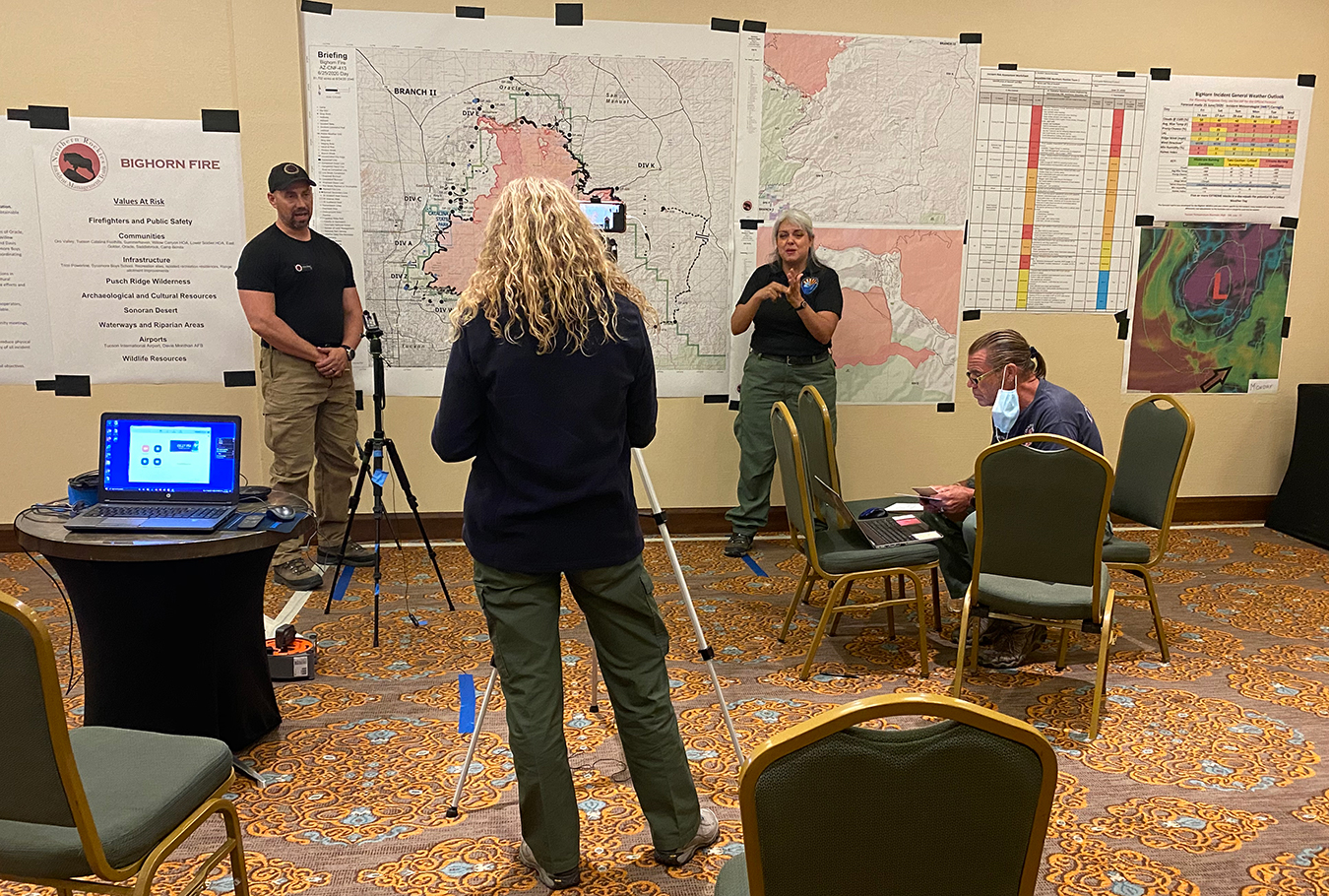 COVID Plans Put to Test as Firefighters Crowd Camps for Peak Wildfire ...