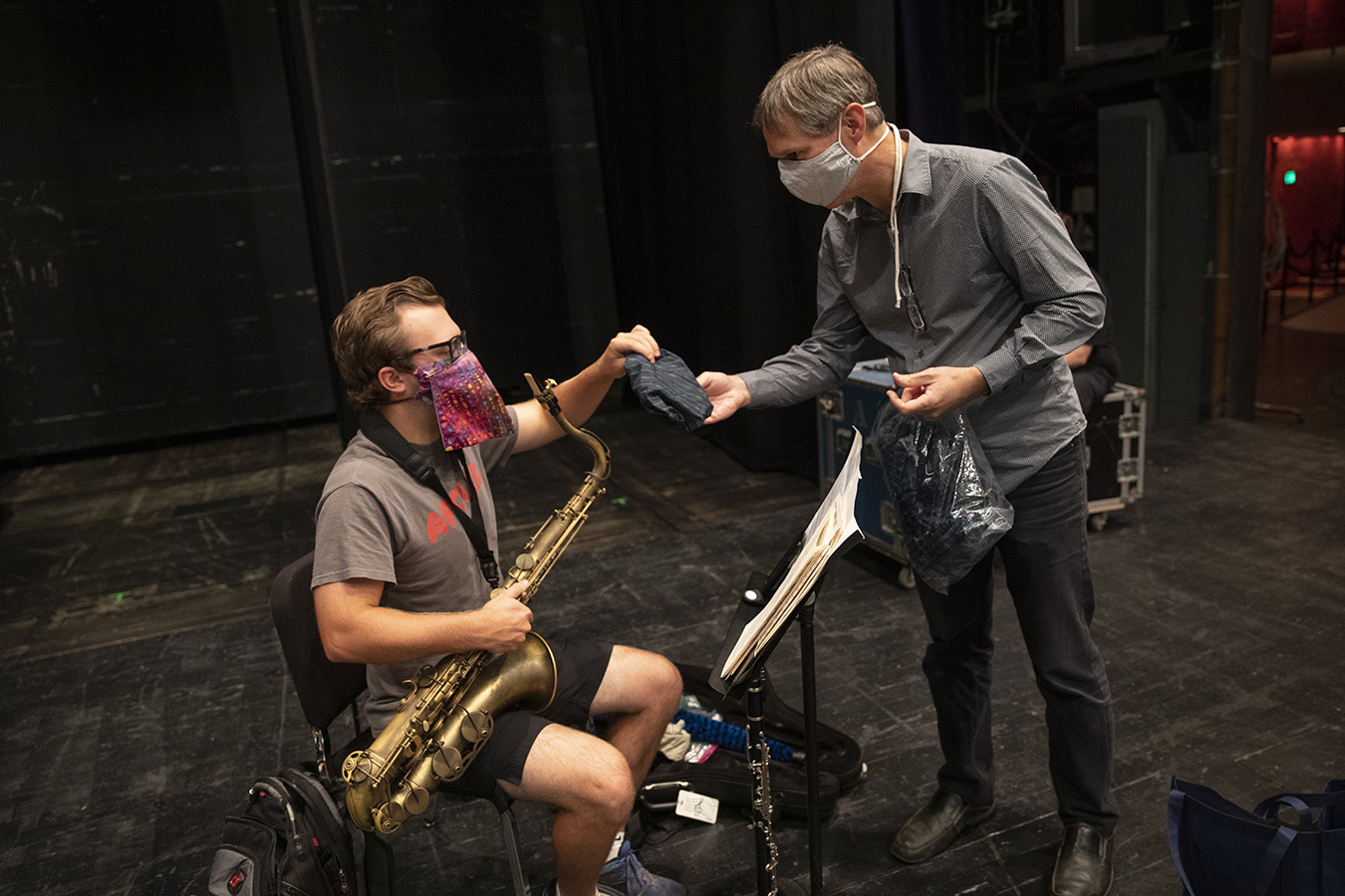 Musicians Improvise Masks for Wind Instruments to Keep the Band ...
